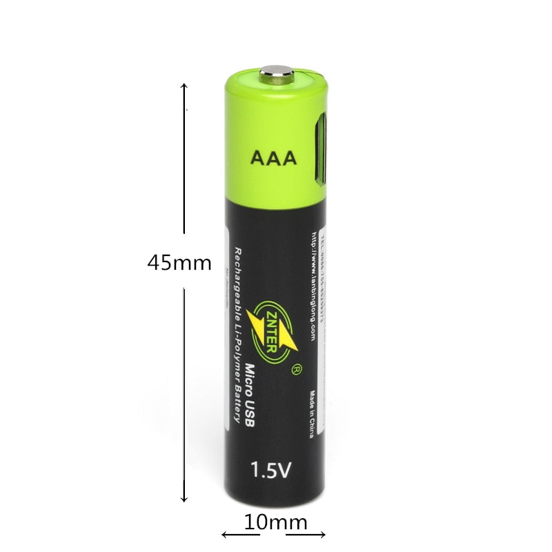 Lot de 2 piles USB rechargeables - PromoFlash – Promoflash